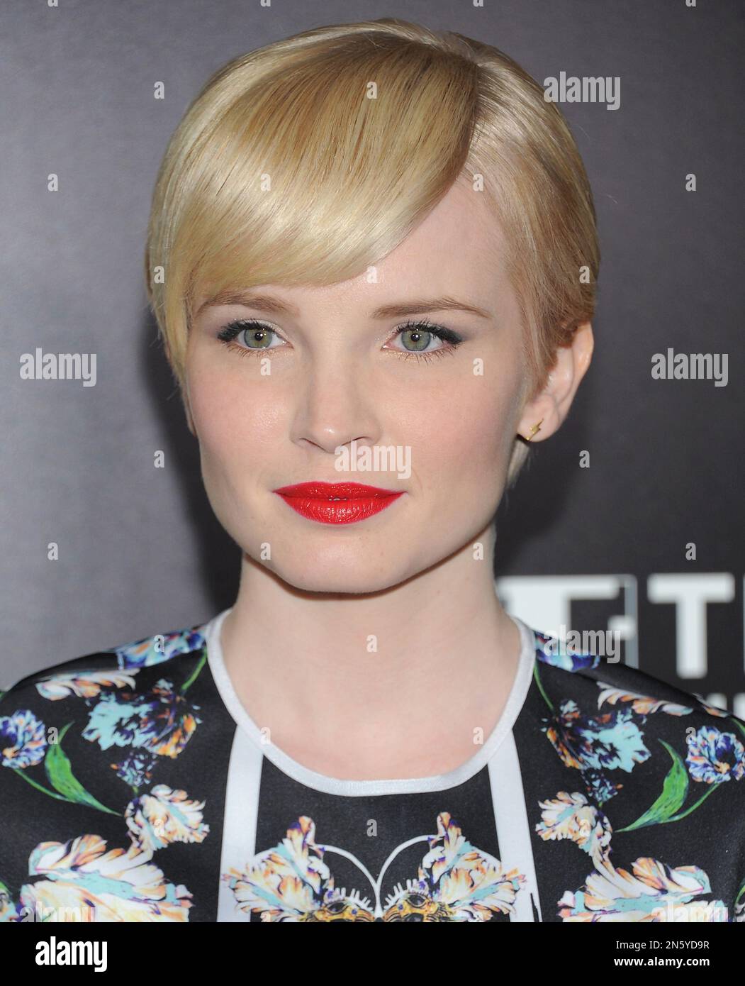 Actress Elizabeth Olin attends the world premiere of "Grudge Match ...