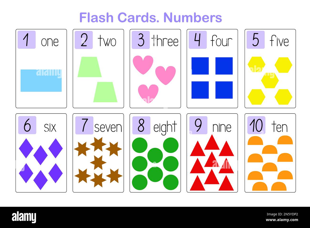 Geometry shapes cute colorful mathematic symbols number learning ...