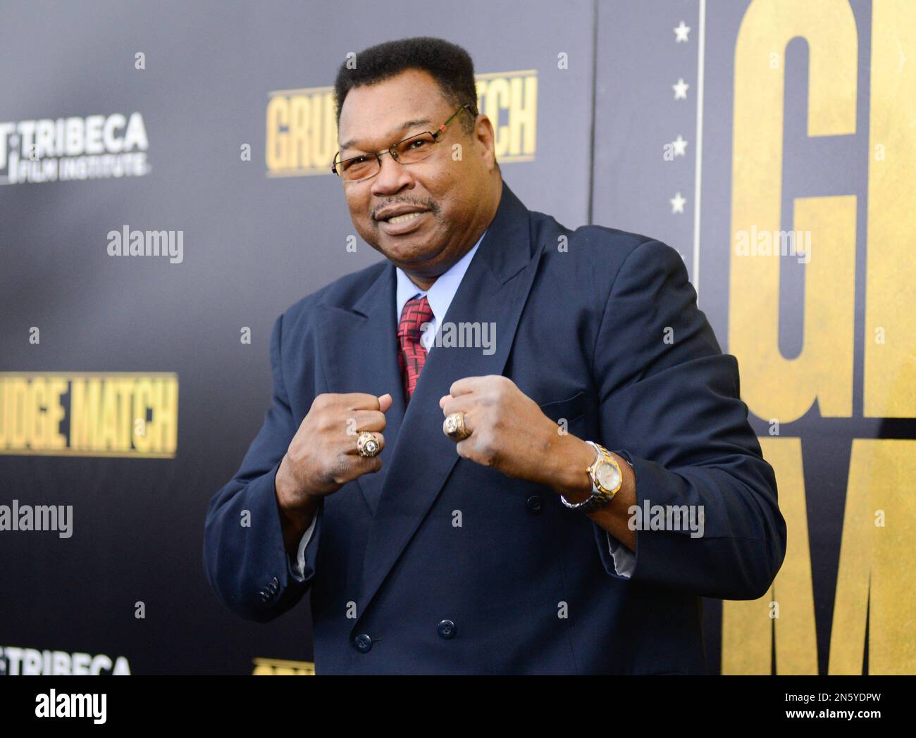 Former professional boxer Larry Holmes attends the world premiere of ...