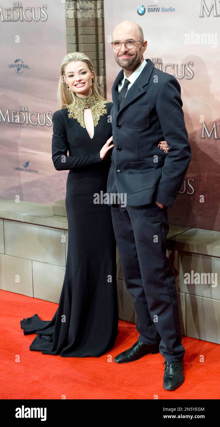 Director Philip Stoelzl stands besides actor Emma Rigby during the ...