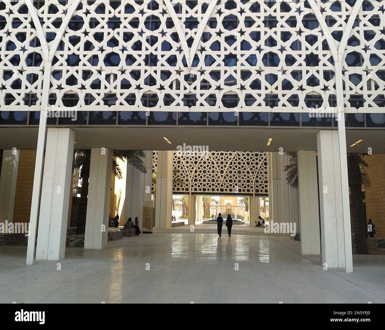 This undated 2013 photo shows students at the Princess Nora University ...