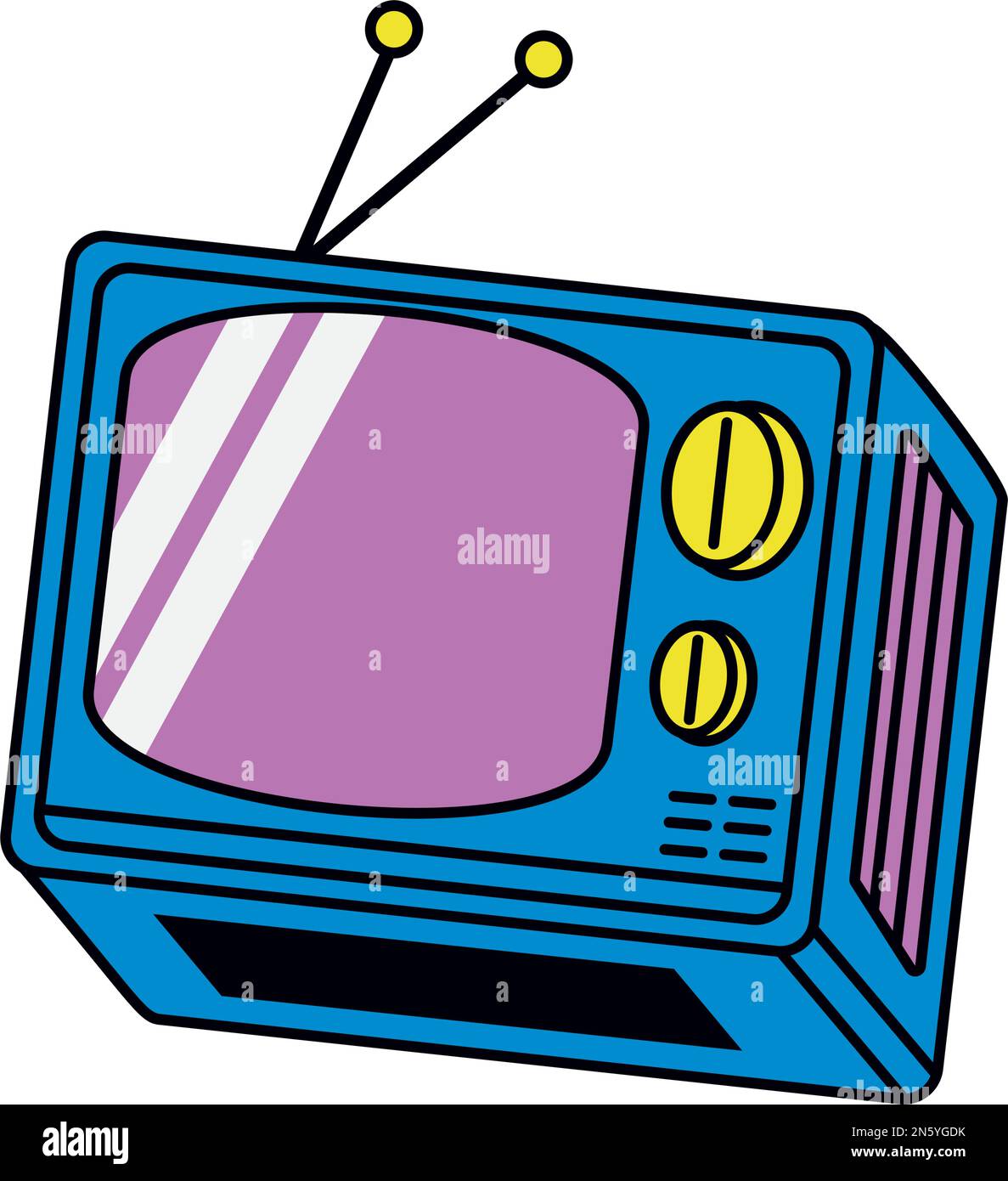 Television 90s pop art hi-res stock photography and images - Alamy