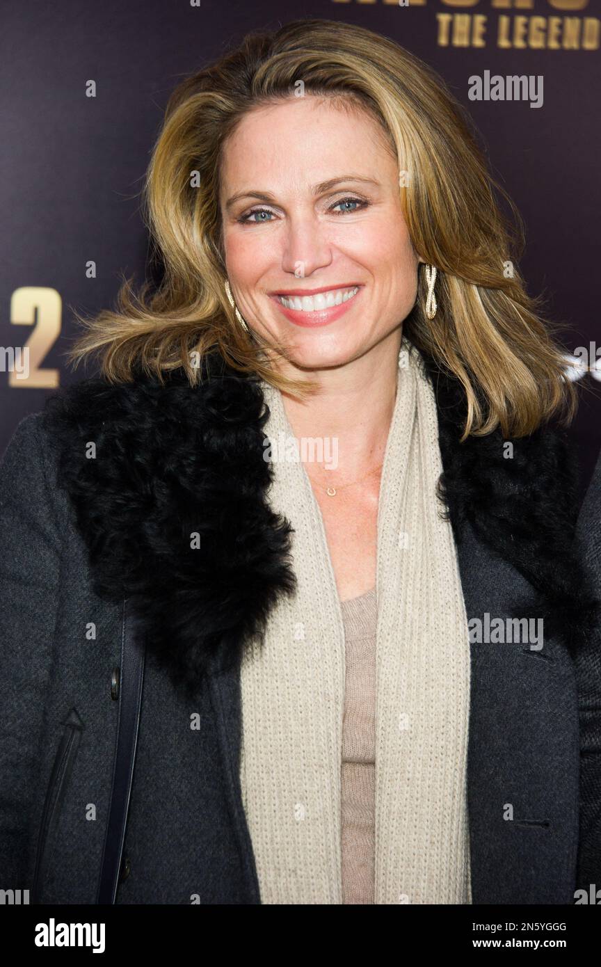 Amy Robach attends the "Anchorman 2: The Legend Continues" premiere on ...