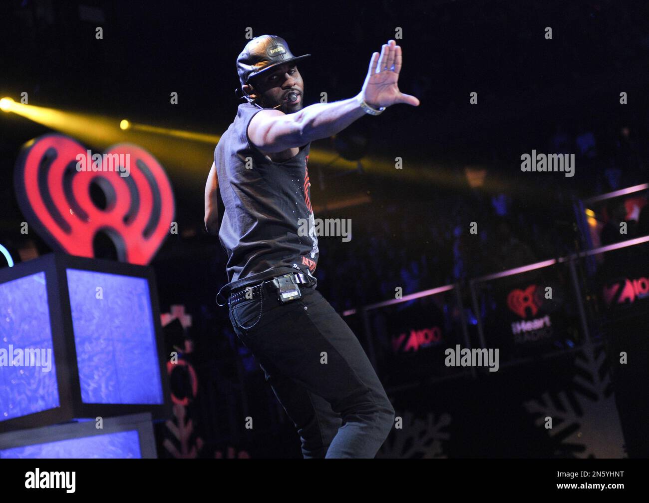 Singer Jason Derulo performs at Z100's Jingle Ball 2013, presented by ...