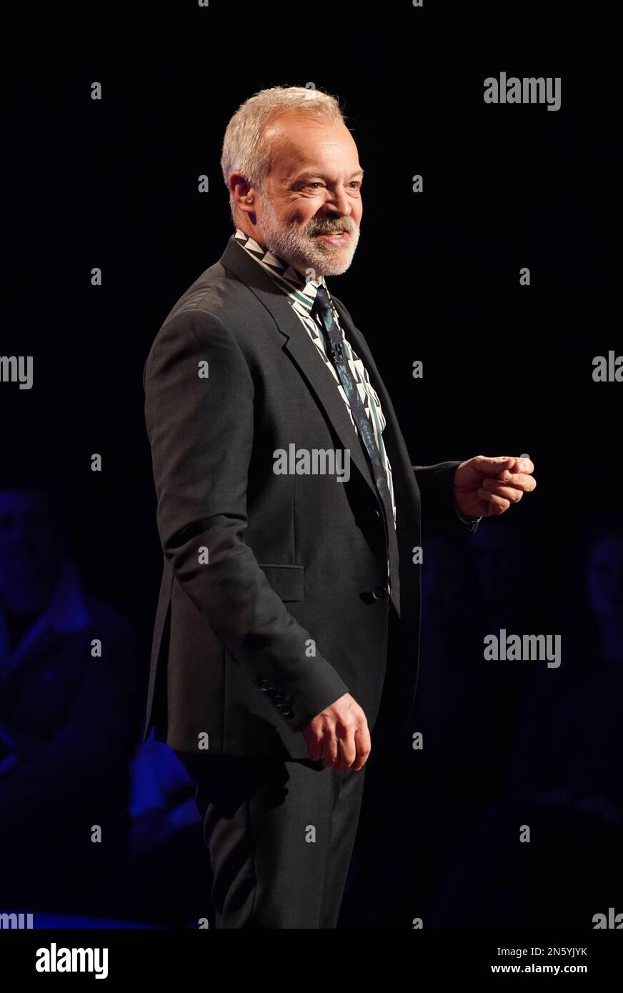 EDITORIAL USE ONLY Graham Norton during the filming for the Graham ...