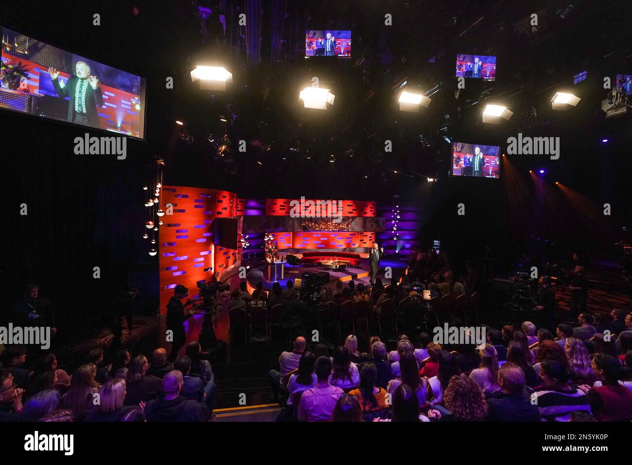 EDITORIAL USE ONLY Graham Norton during the filming for the Graham ...