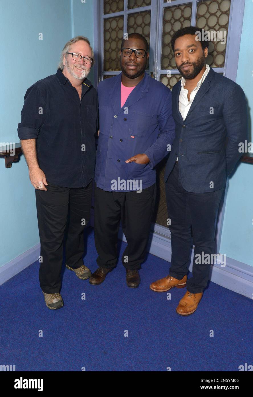 Director Steve McQueen, actor Chiwetel Ejiofo and cinematographer Sean ...