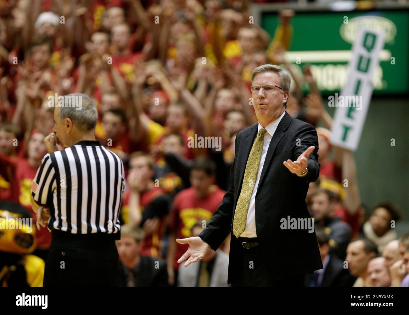 Iowa head coach Fran McCaffery reacts during the second half of an NCAA ...