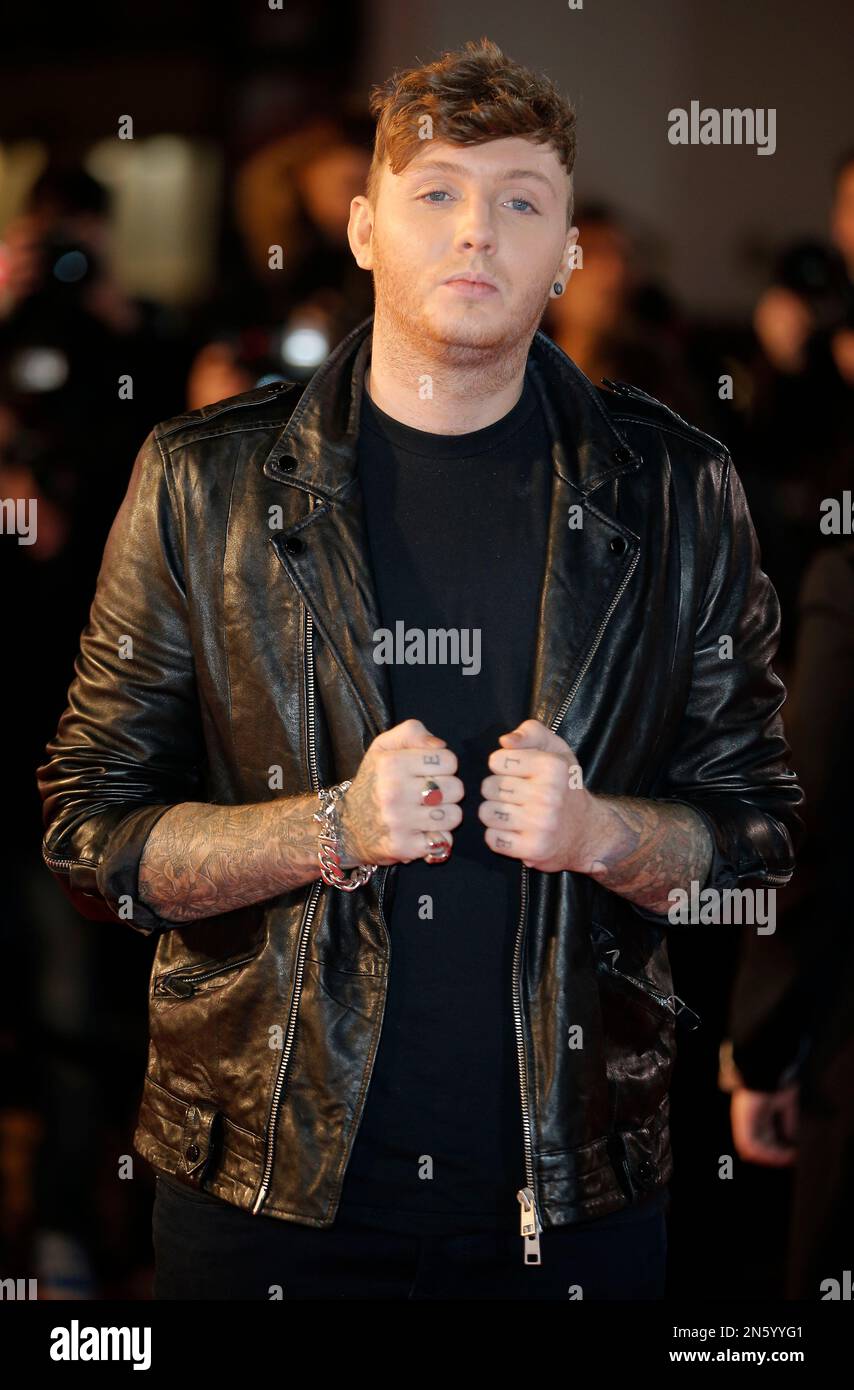 British singer and musician James Arthur arrives at the Cannes festival ...
