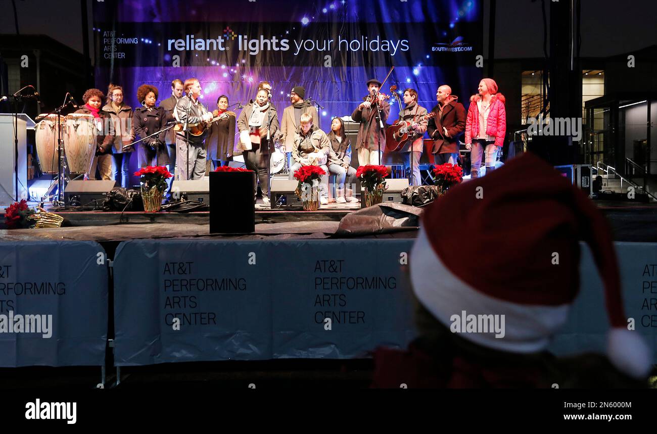 at the Reliant Lights Your Holidays kick-off on the AT&T Performing ...
