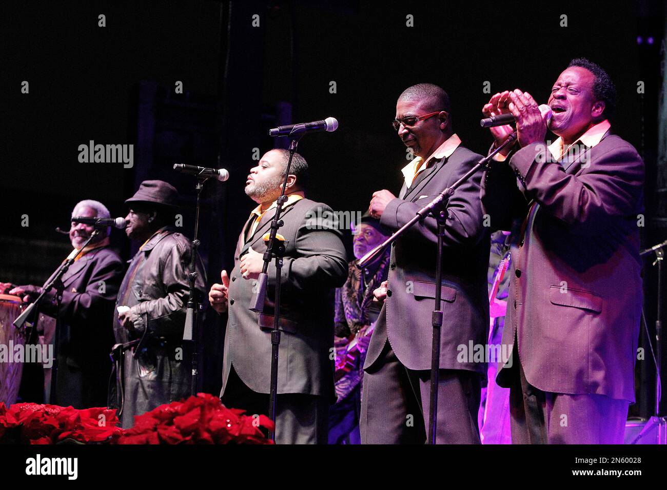 "The Relatives" perform at the Reliant Lights Your Holidays kick-off on ...