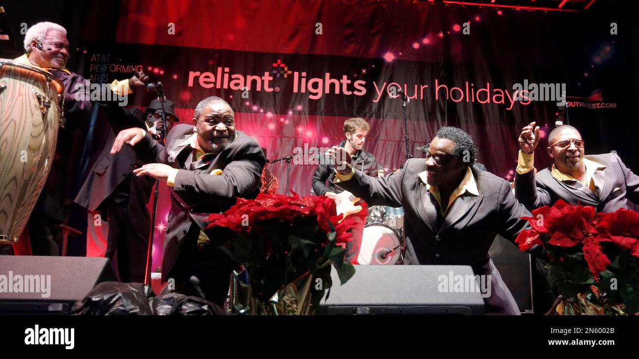 "The Relatives" perform at the Reliant Lights Your Holidays kick-off on ...