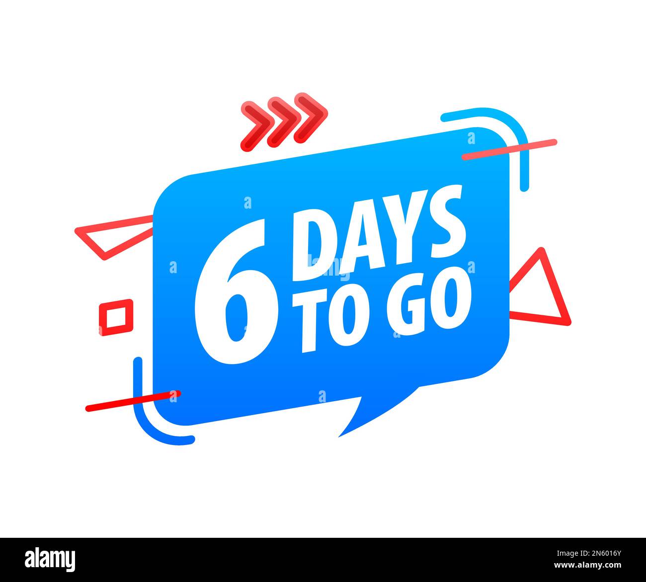 6 Days to go icon. Days Left Badges. Offer countdown date number. Timer ...