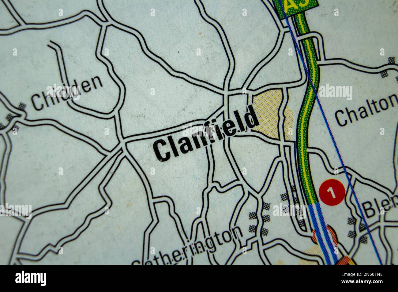 Clanfield, Hampshire, United Kingdom atlas map town name Stock Photo ...