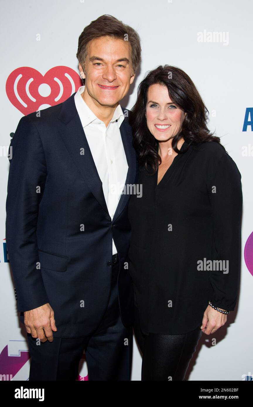 Dr. Mehmet Oz and wife Lisa Oz attend the Z100's Jingle Ball presented ...