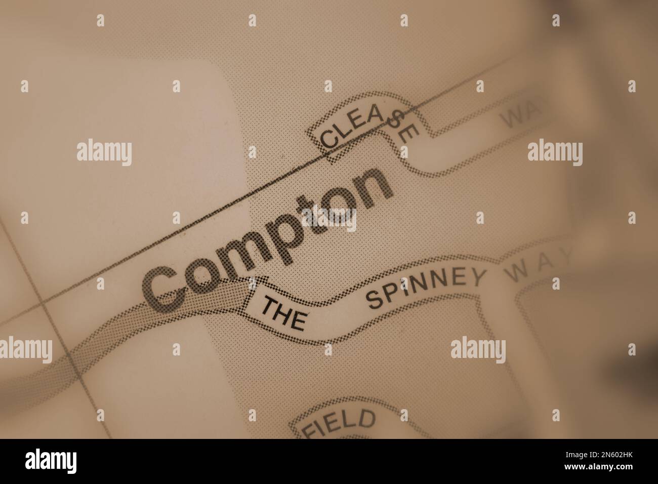 Compton map hi-res stock photography and images - Alamy