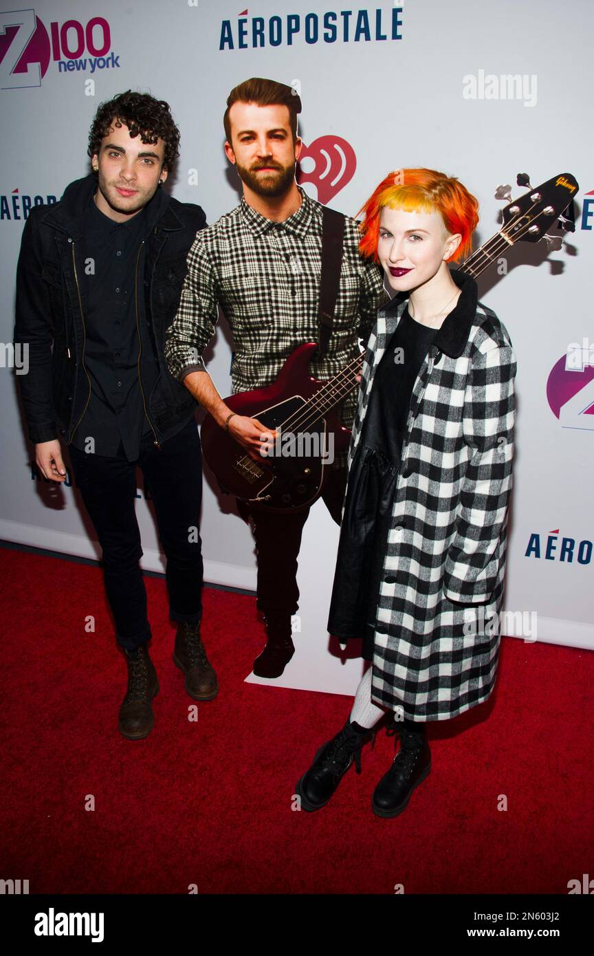 Paramore band members Taylor York, left, and Hayley Williams, right ...