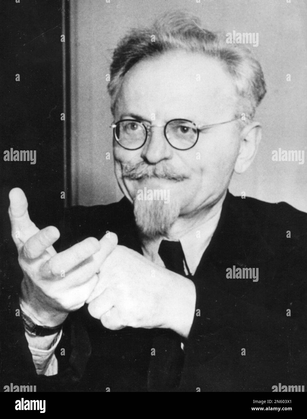 File This File Photo Shows A Portrait Of Leon Trotsky The Former