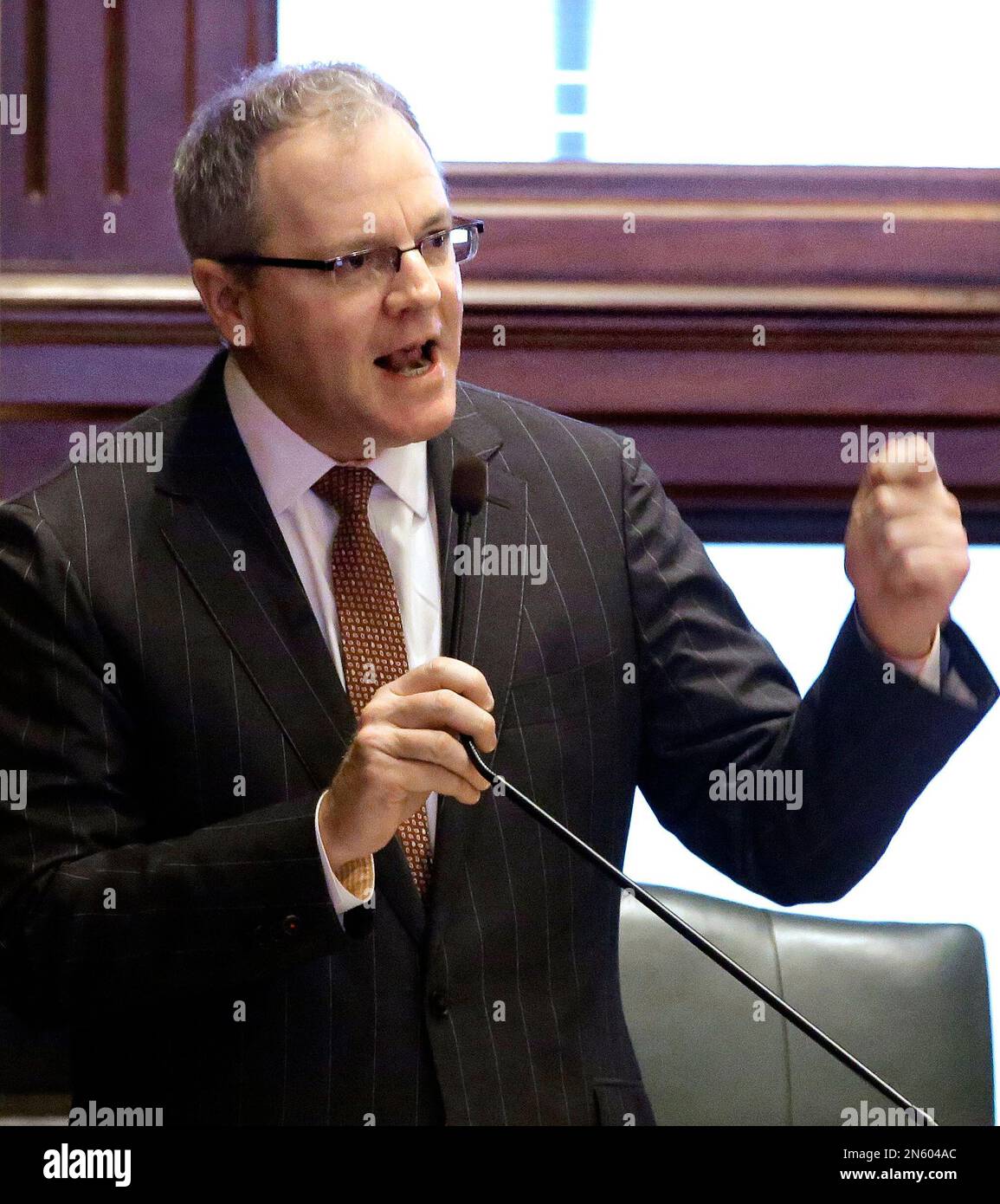 File-In this Wednesday, May 15, 2013, Illinois Rep. Bill Mitchell, R ...