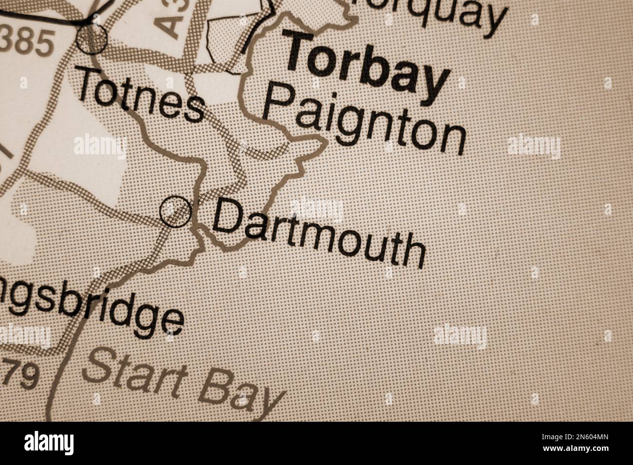 Map of dartmouth hi-res stock photography and images - Alamy