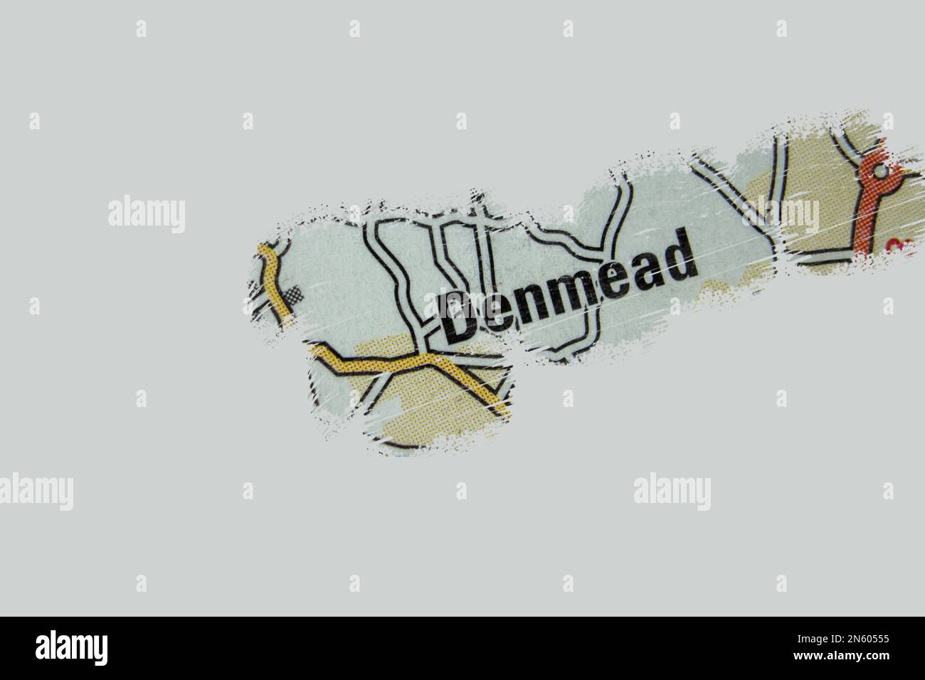 Denmead village, Hampshire, United Kingdom atlas map town name ...