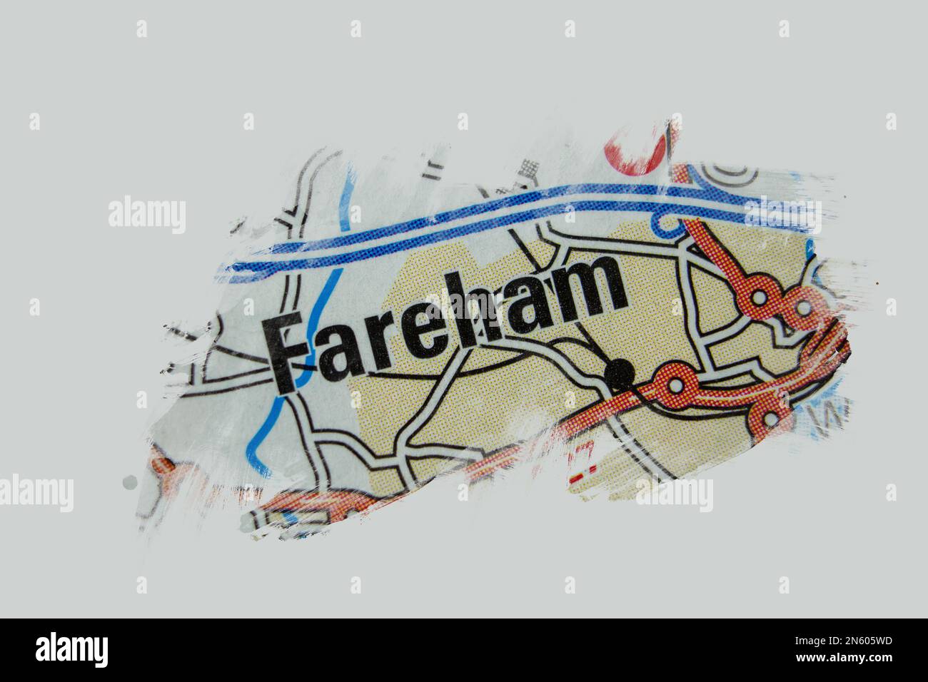 Fareham hampshire map hi-res stock photography and images - Alamy