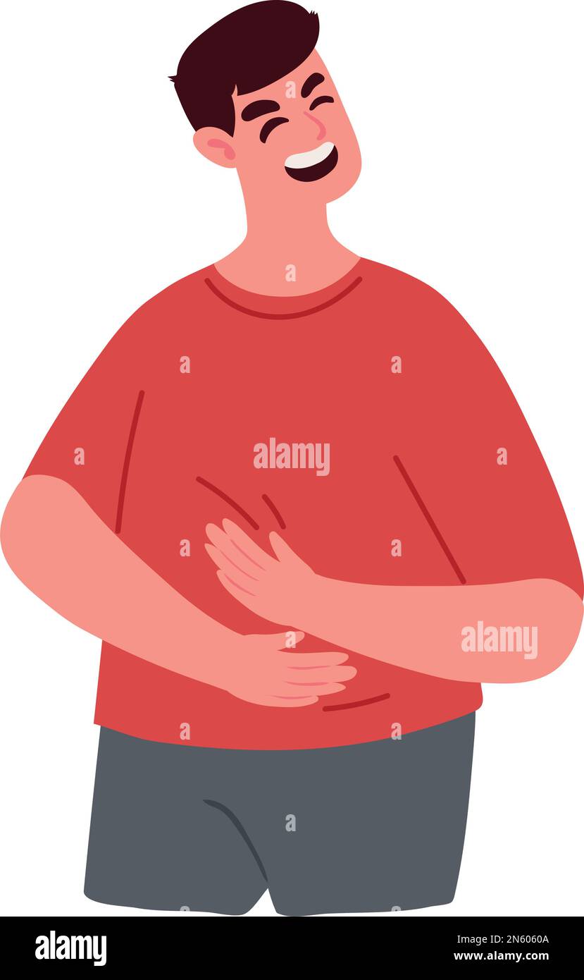 man character laughing Stock Vector Image & Art - Alamy