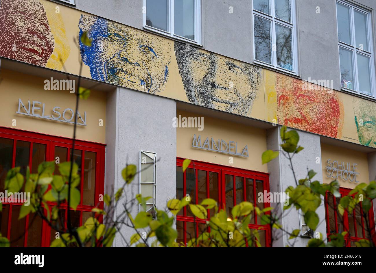 Exterior view of the Nelson Mandela School pictured in Berlin, Germany ...