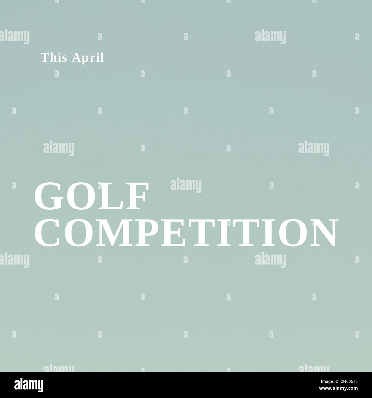 Composition of golf competition text and copy space on green background ...