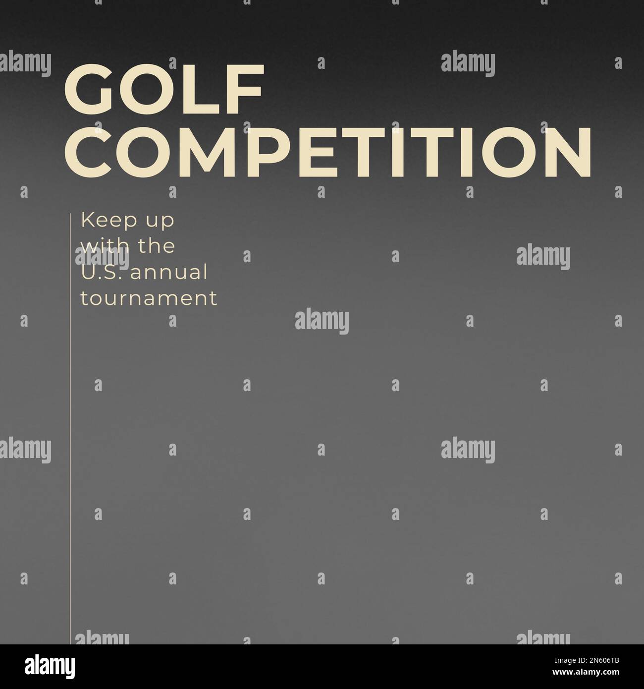 Composition of golf competition text and copy space on grey background ...