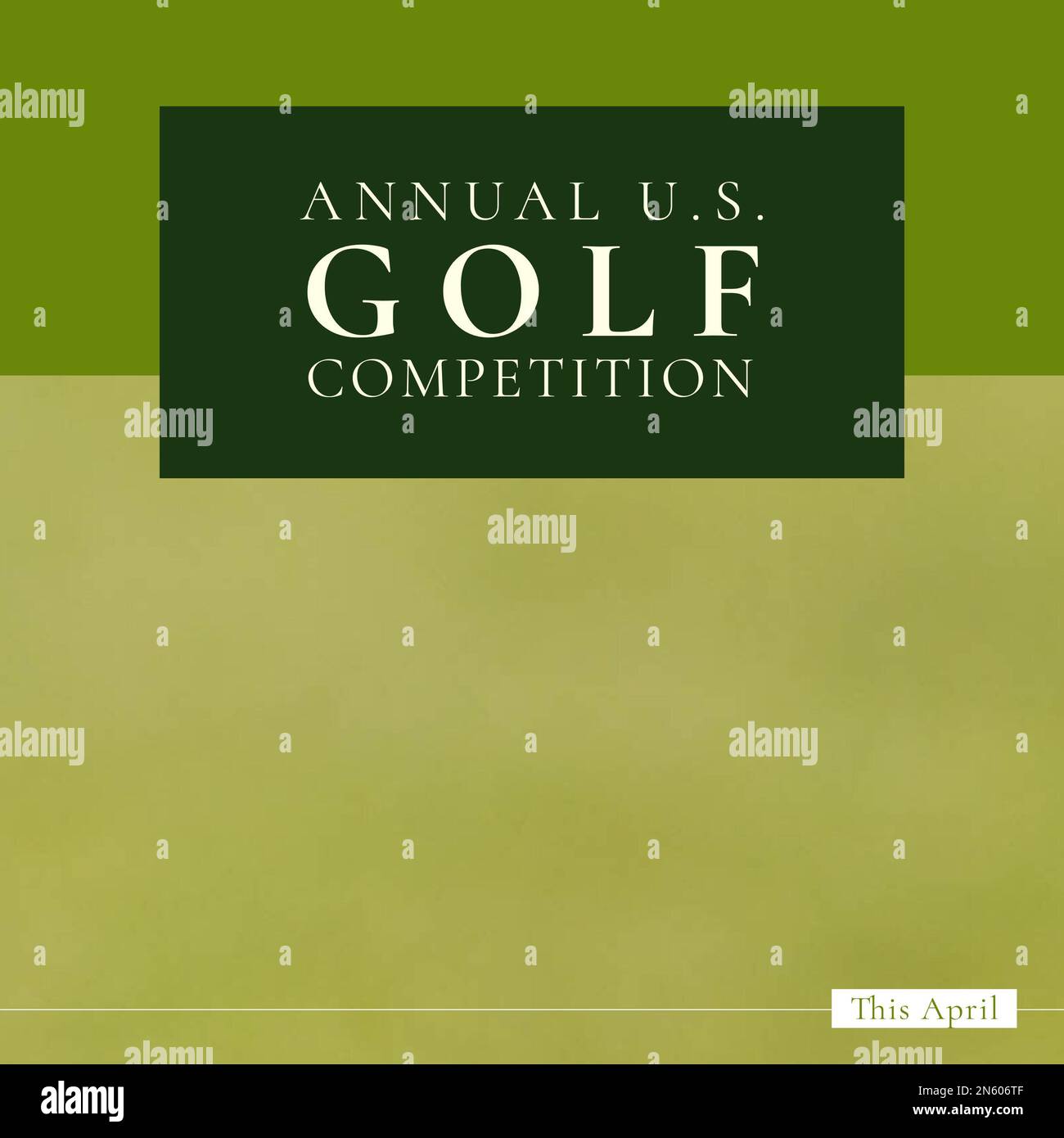 Composition of annual us golf competition text and and copy space on ...