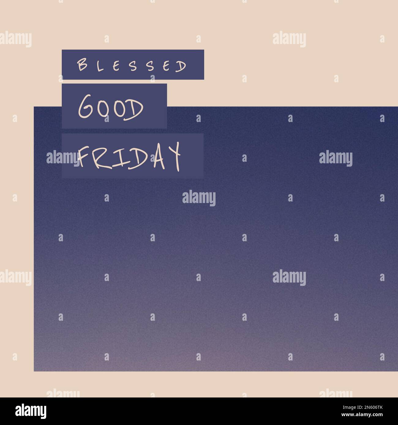 Composition of blessed good friday text over blue background. Blessed ...
