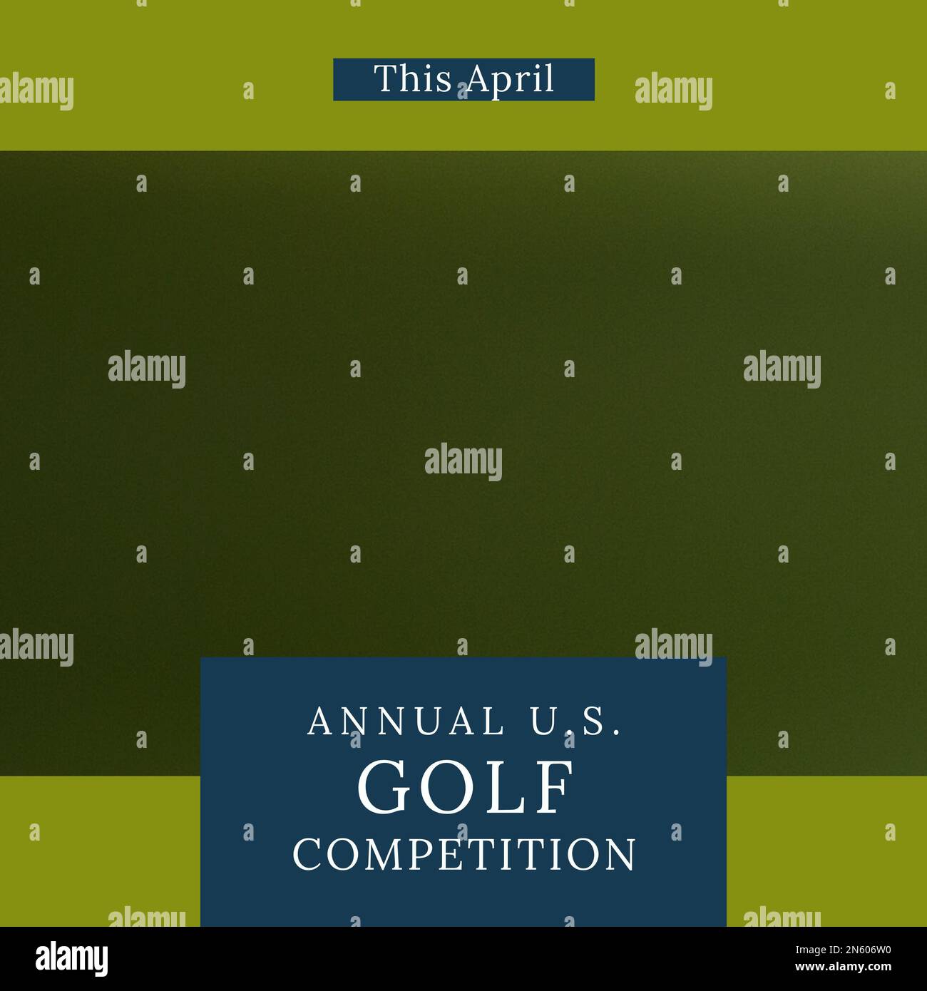 Composition of annual us golf competition text and and copy space on ...