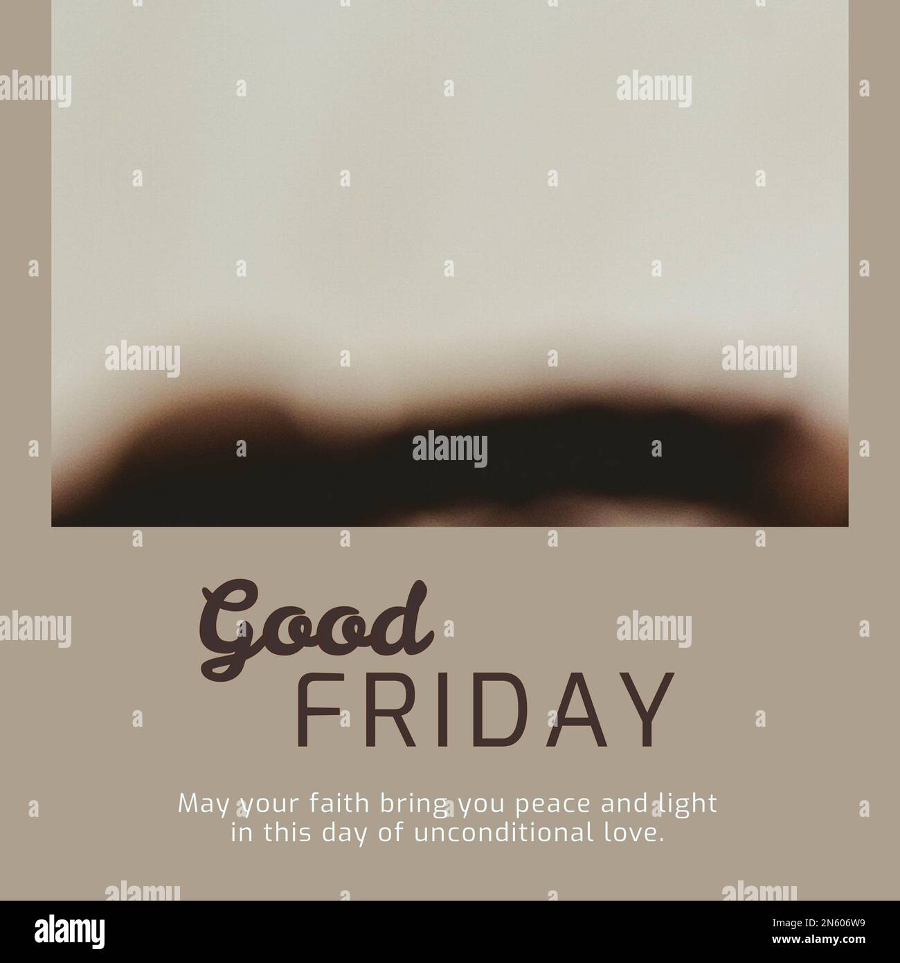Composition of good friday text with blurred background. Good friday ...