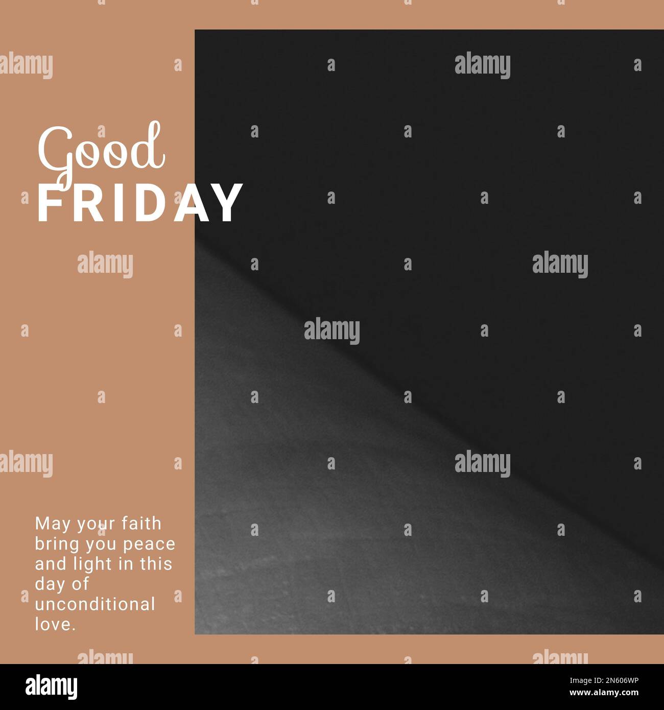 Composition of good friday text with blurred background. Good friday ...