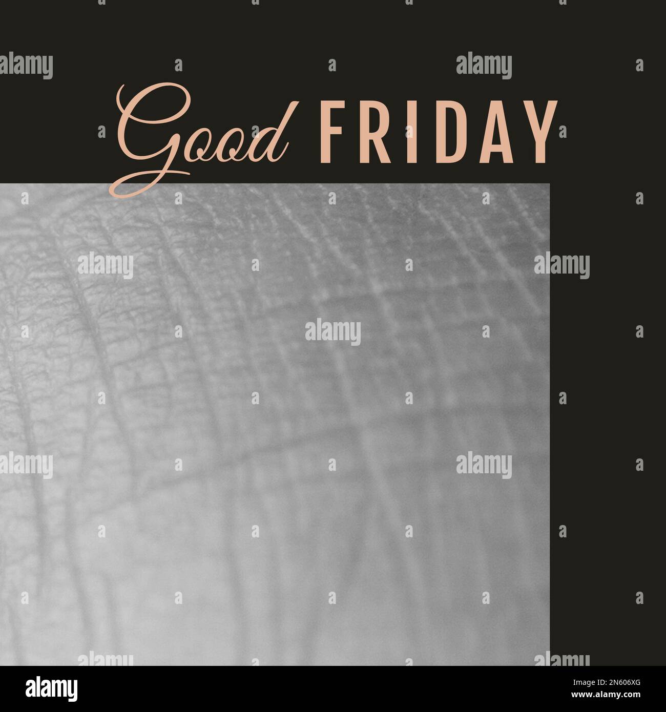 Composition of good friday text with texture on black background. Good ...