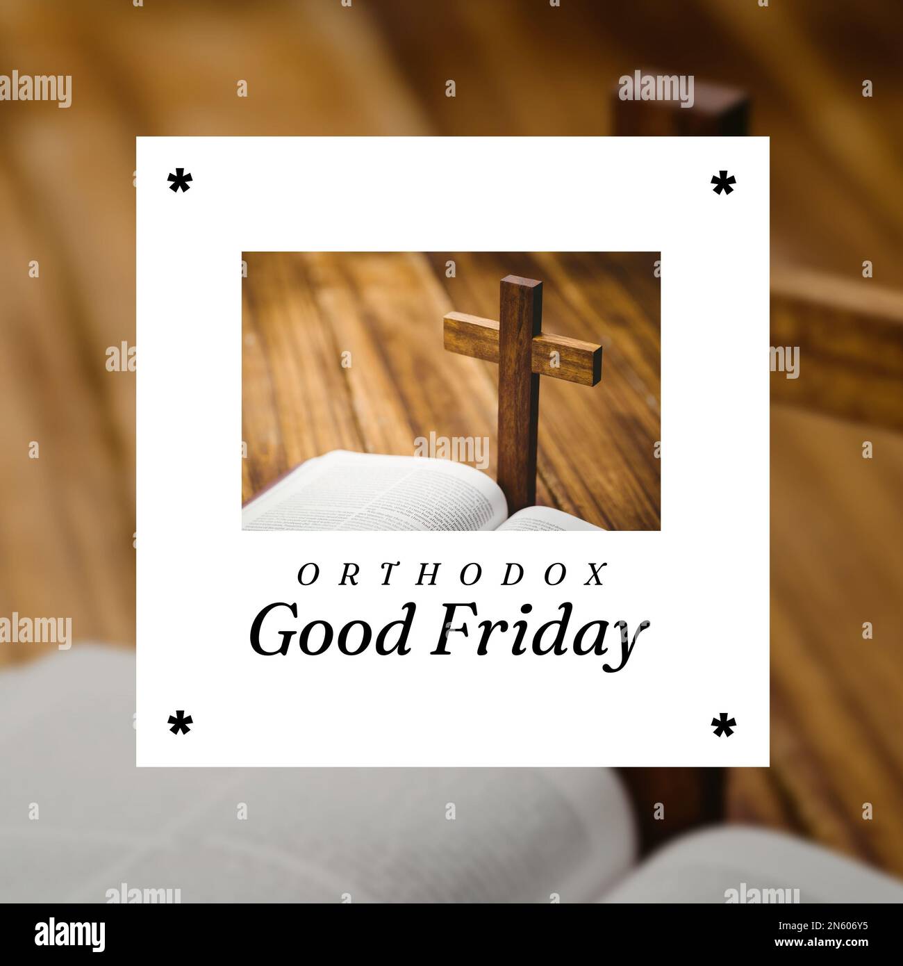 Composition of orthodox good friday text over bible and cross. Orthodox ...