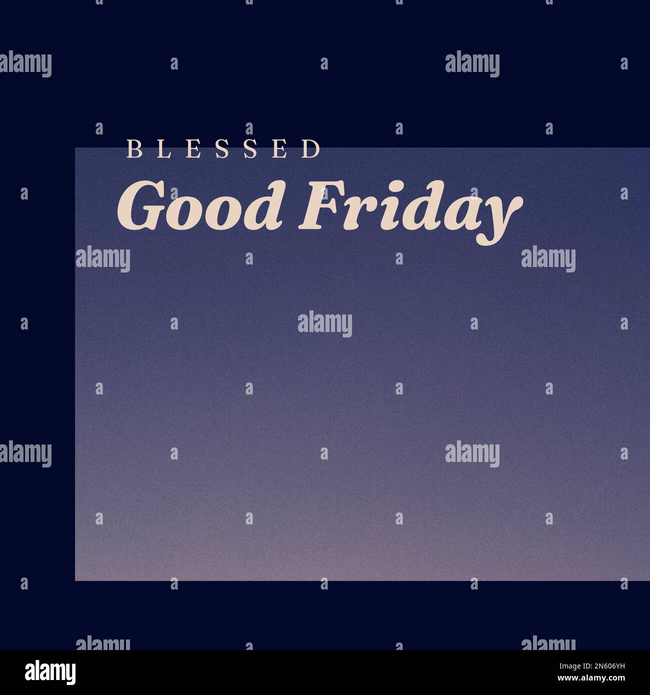 Composition of blessed good friday text over blue background. Blessed ...