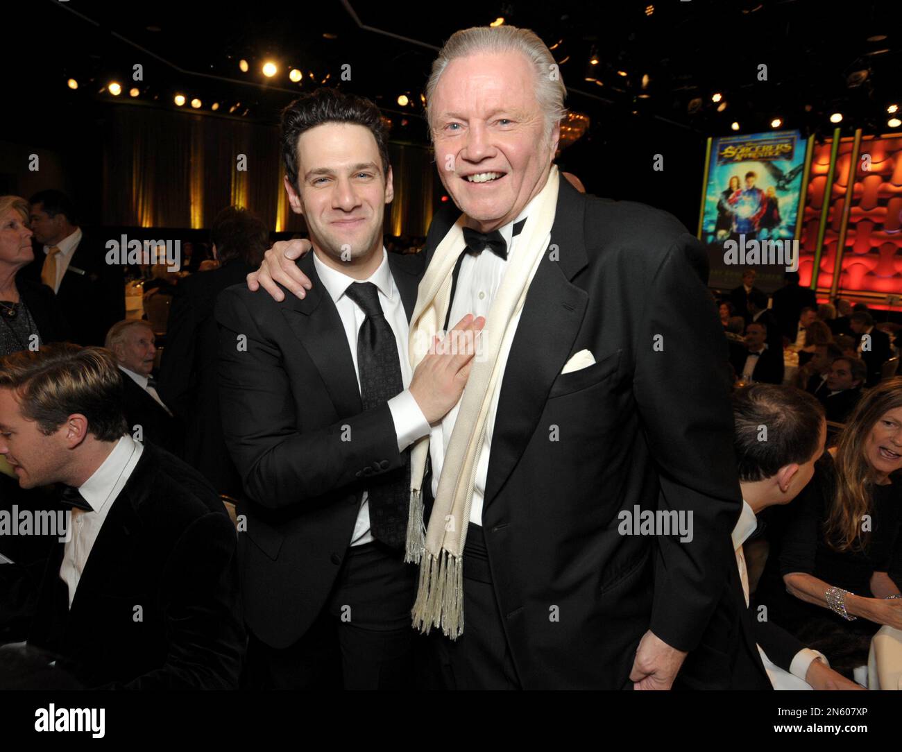 Justin Bartha, left, and Jon Voight attend the presentation of the 27th ...
