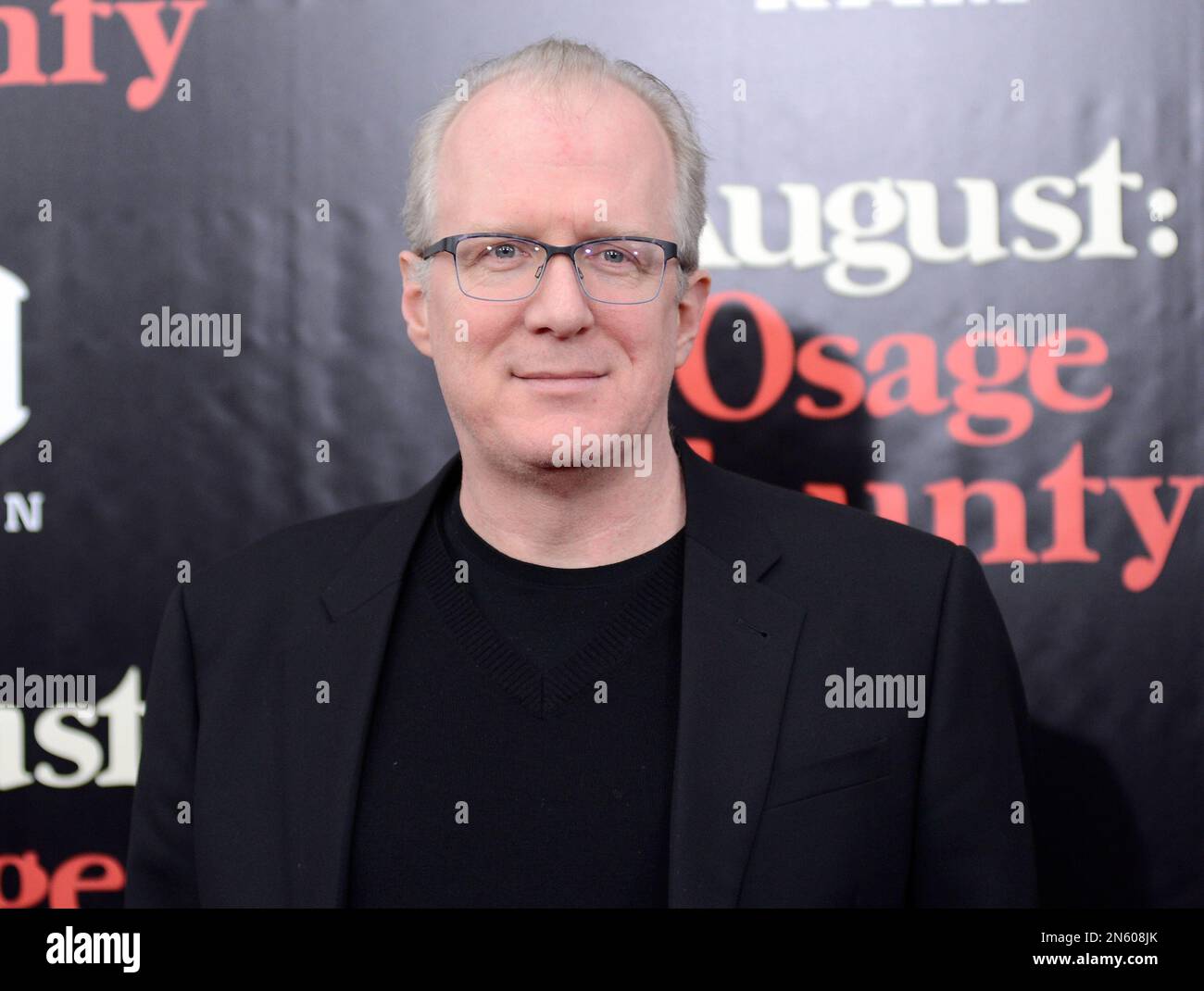 Actor Tracy Letts attends the "August: Osage County" premiere at the ...