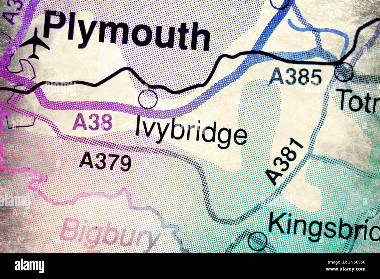 Map of ivybridge hi-res stock photography and images - Alamy