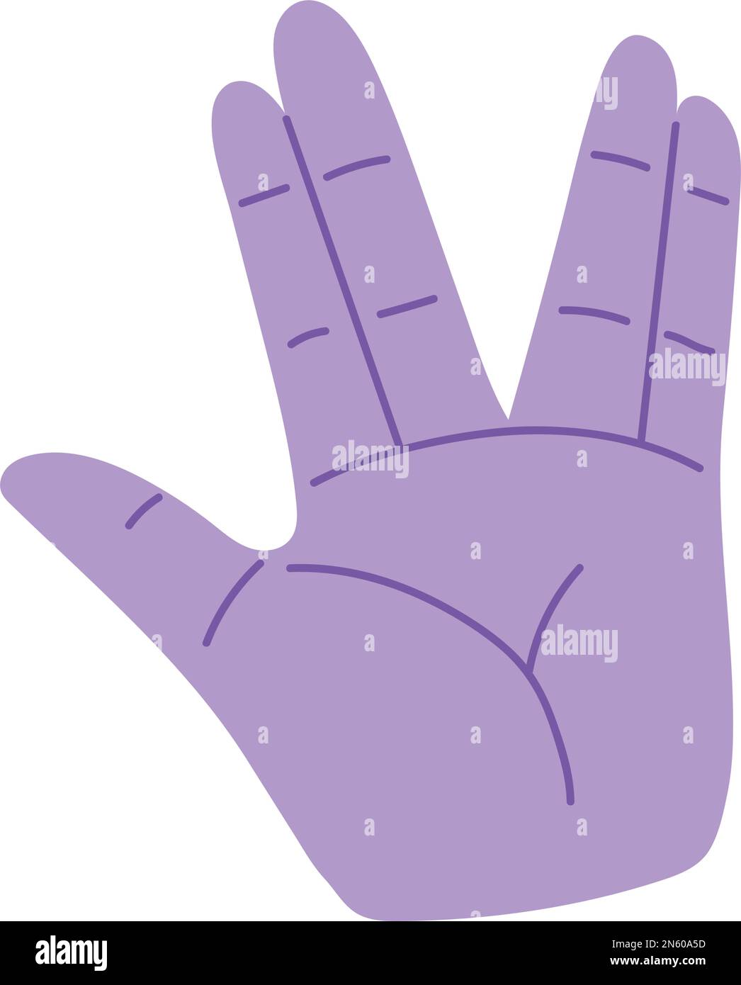 Vulcan hand gesture star trek hi-res stock photography and images - Alamy