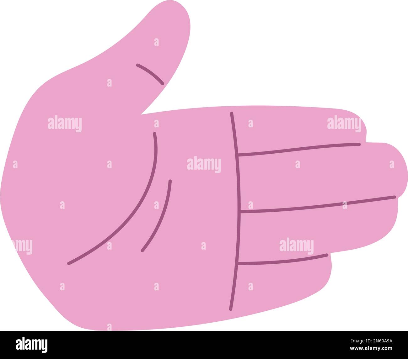 Young female hand show Stock Vector Images - Alamy