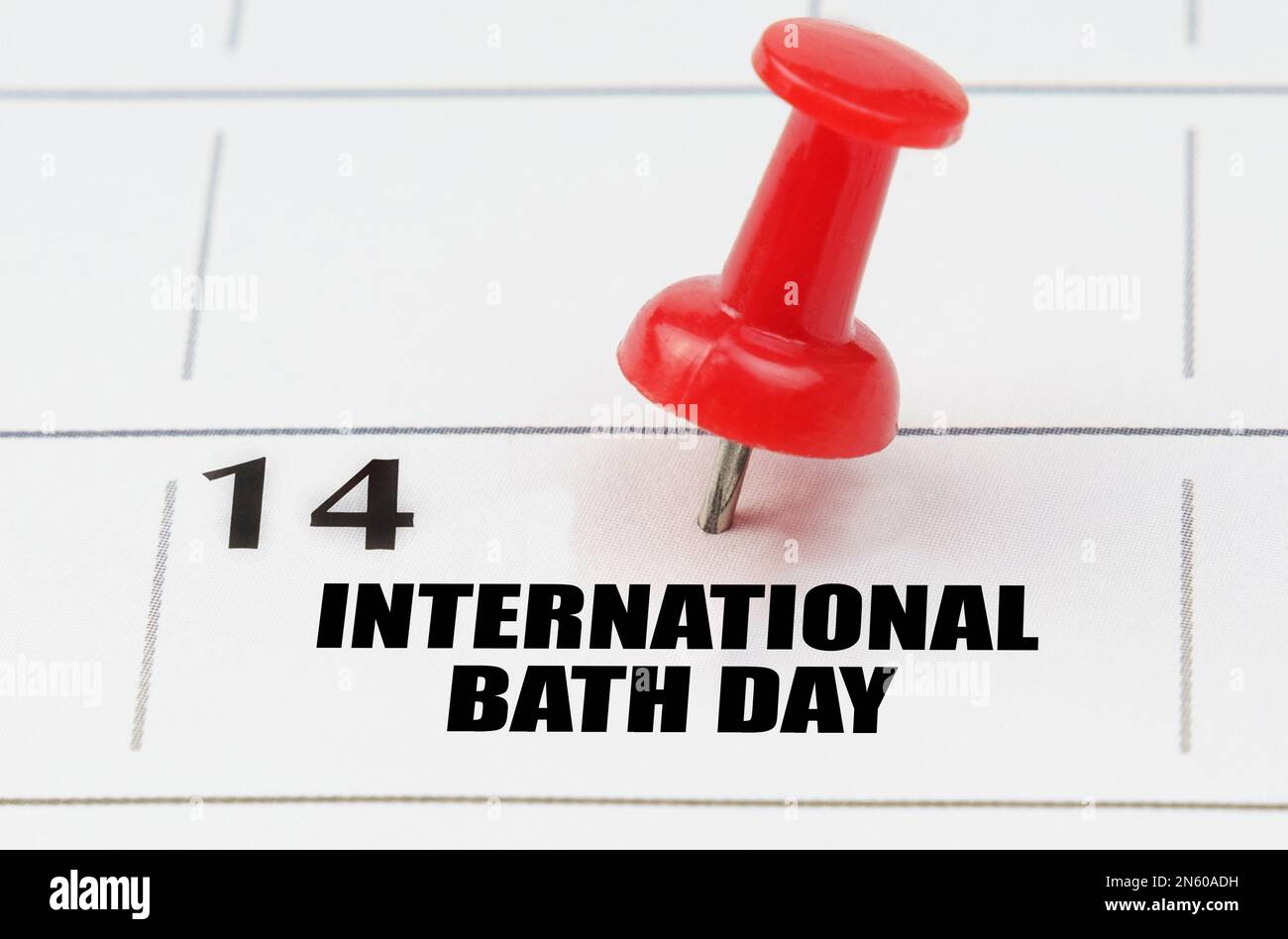 International holidays. On the calendar grid, the date and name of the ...