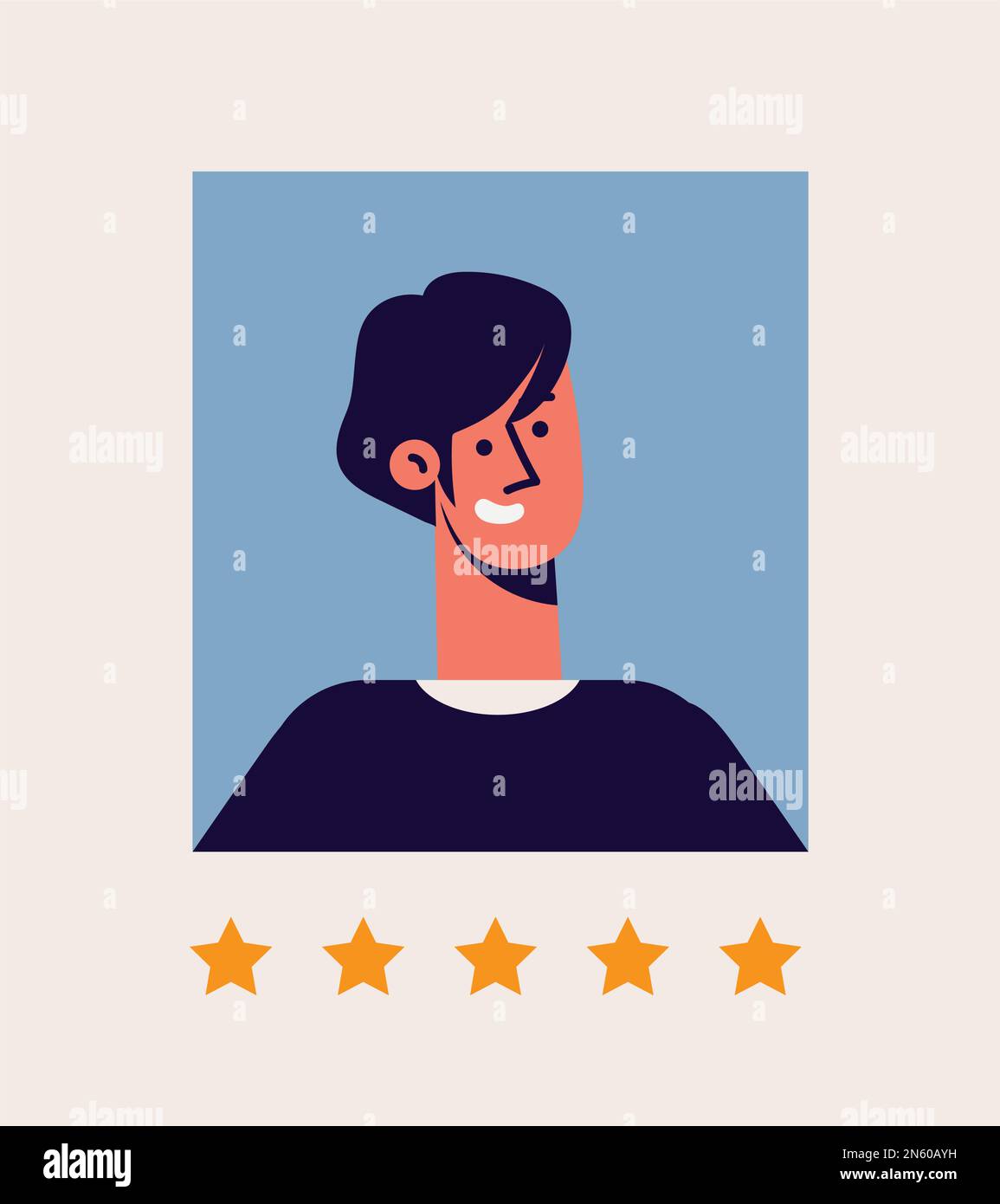 hiring man profile Stock Vector Image & Art - Alamy