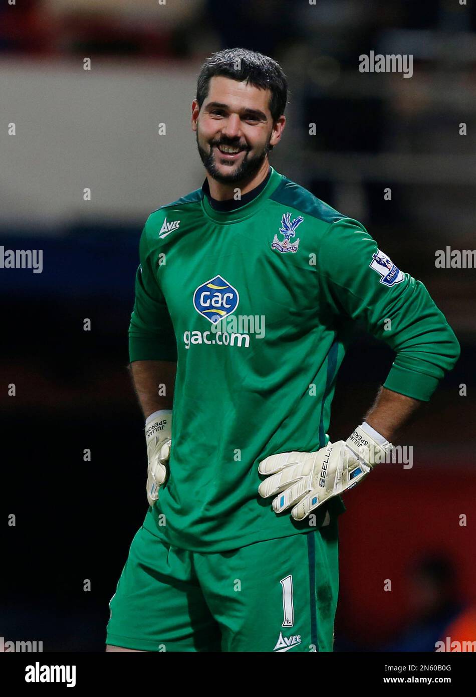 Crystal Palace's Julian Speroni plays against West Ham United during ...
