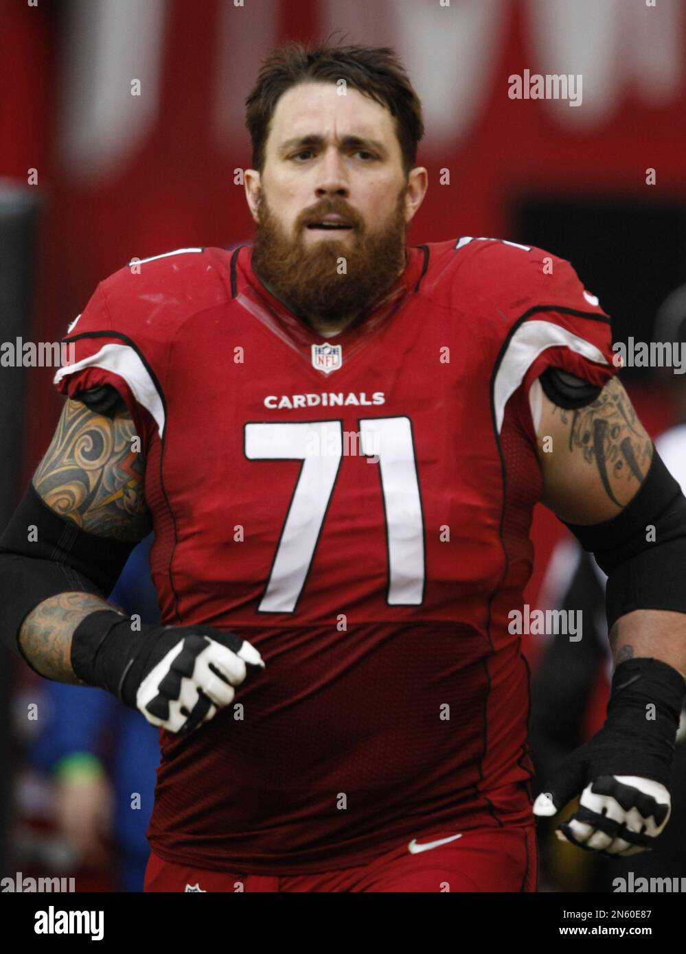 Arizona Cardinals guard Daryn Colledge (71) during the first half of an ...