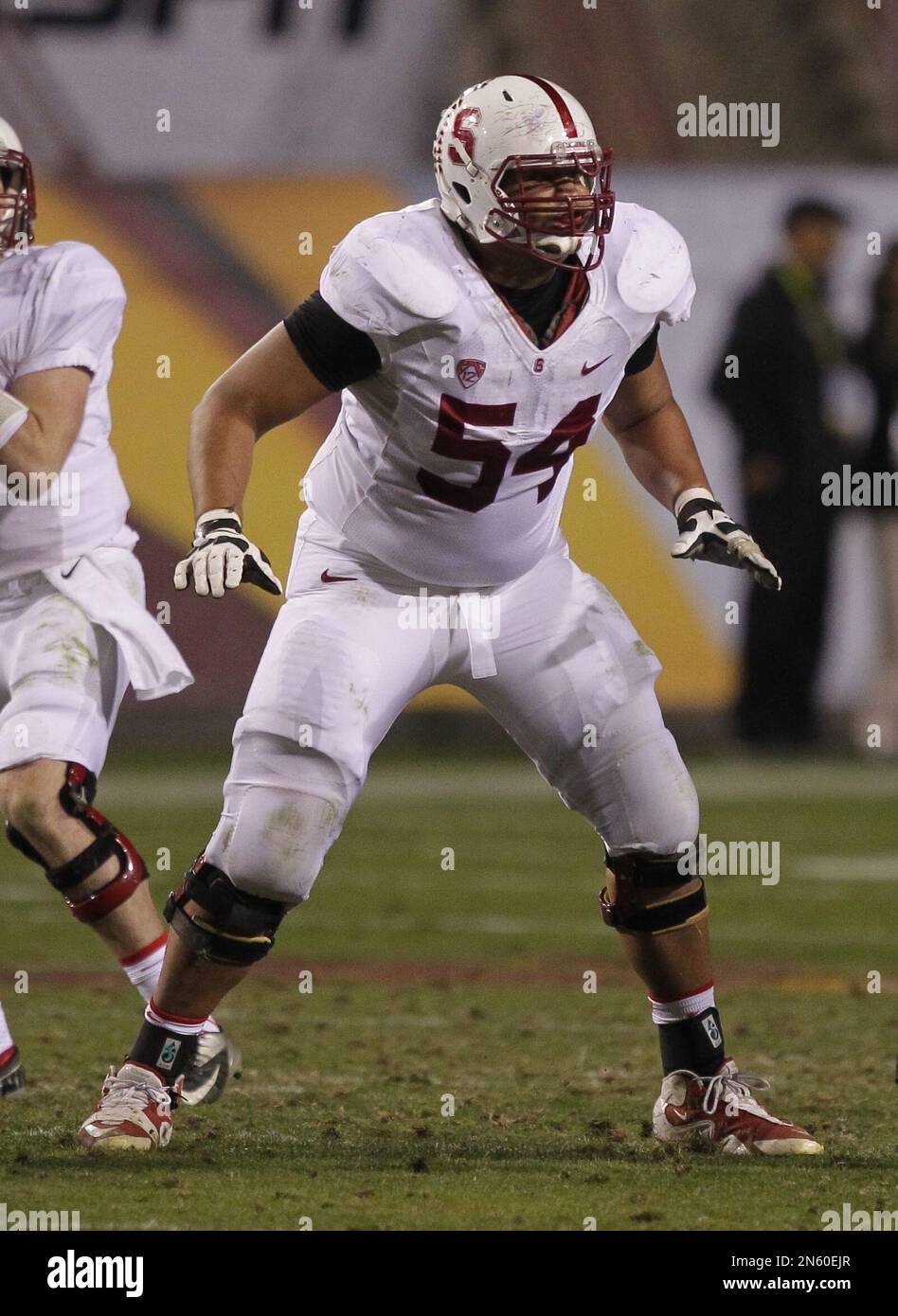 Stanford guard David Yankey (54) during the first half of the PAC-12 ...