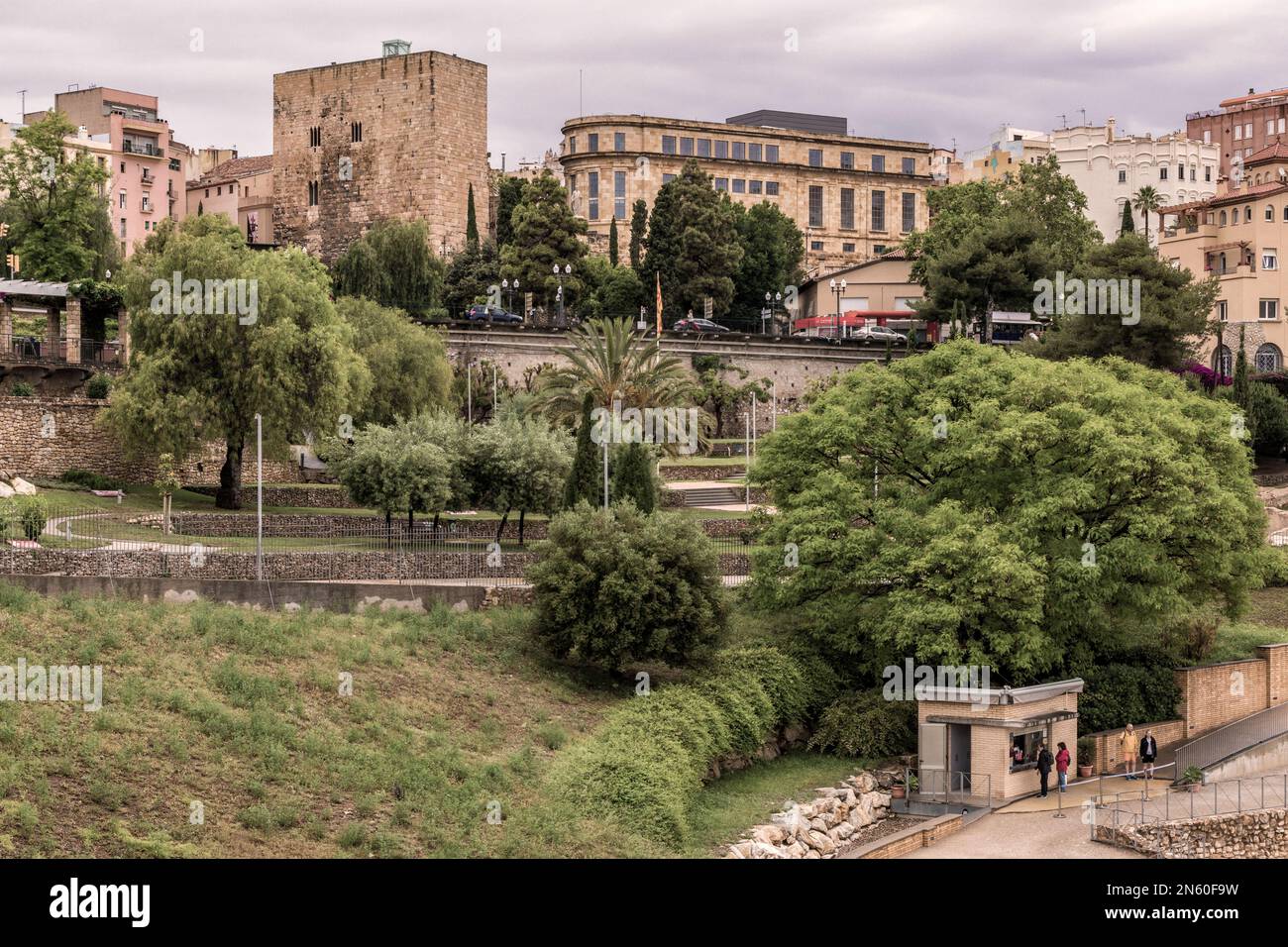 ticket booth to get tickets and visit the Roman amphitheater of ...