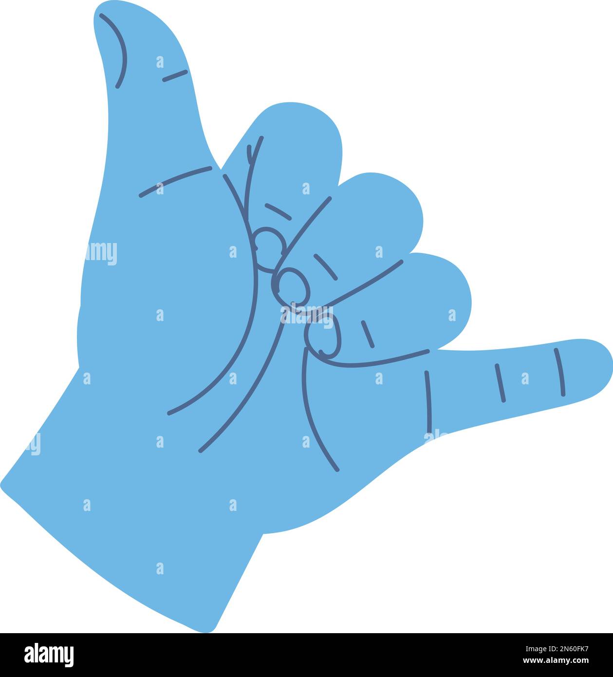 shaka hand gesture Stock Vector Image & Art - Alamy